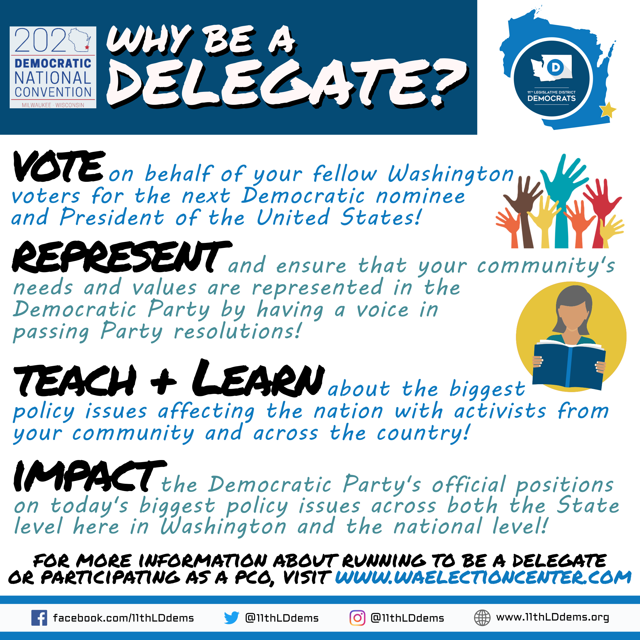 Want to be a Delegate? - 11th LD Dems